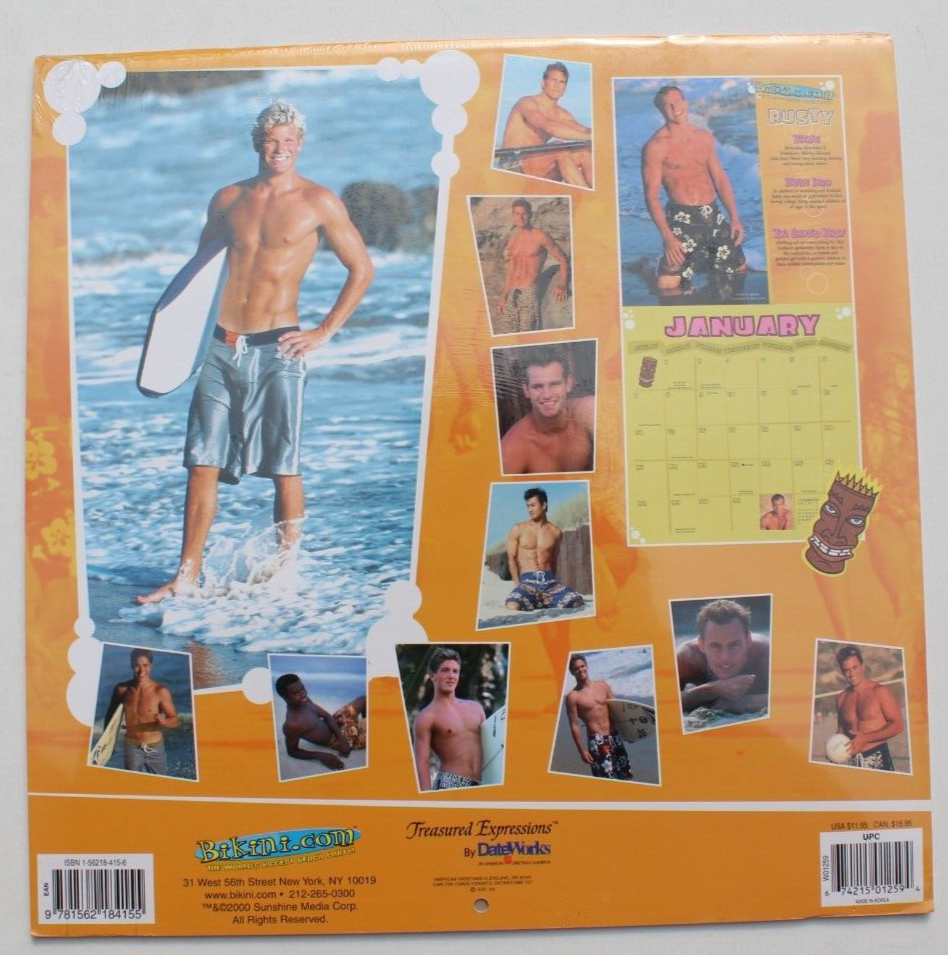 Sealed Vintage 2001 Bikini.Com Calendar - 16 Month Calendar Guys ...