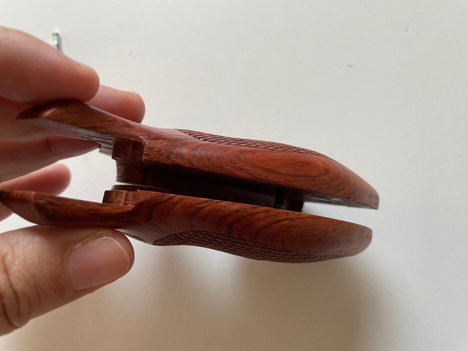 Premium bantam Grips For S&W K/L Frame Round Butt 686 hardwood opened ...