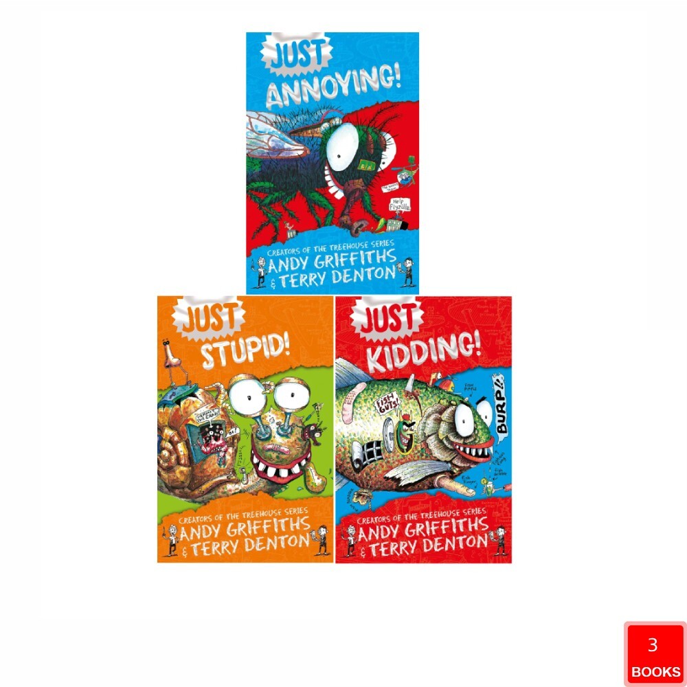 Just Series Books 1 - 3 Collection Set by Andy Griffiths Just Kidding ...