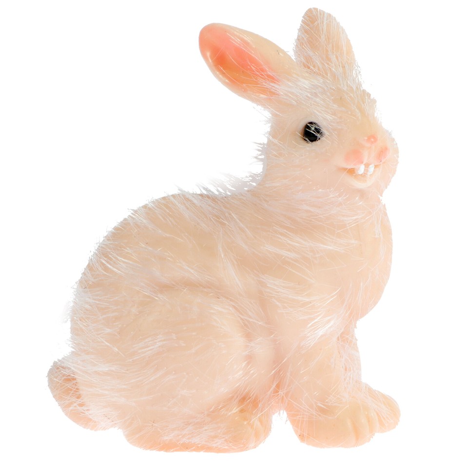 4Inch Silicone Rabbit Doll Toy Mini Soft Lifelike Silicone Rabbit Doll ...