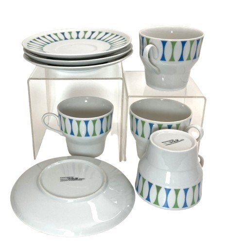 Vintage Paul McCobb Contempri Eclipse Cups & Saucers MCM Excellent ...