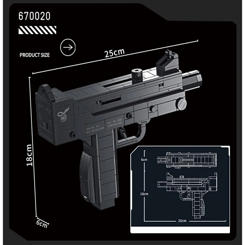 Custom Building Block Set- MP7 & M10 Submachine Gun Building Block | eBay