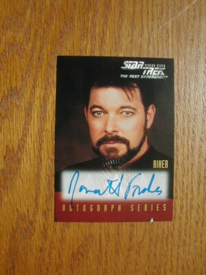 Jonathan Frakes Star Trek TNG Autograph Card | eBay