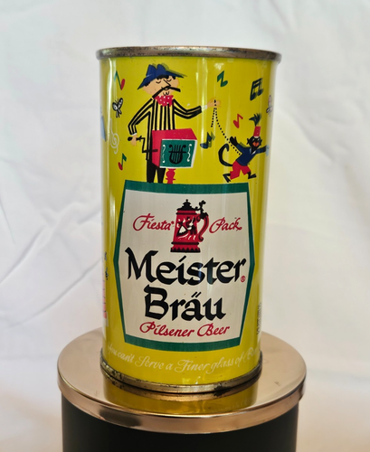 MINTY MEISTER BRAU Pilsner Beer 1955 FIESTA PACK Flat Top Can Peter ...