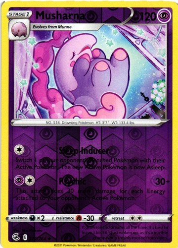 Musharna Uncommon SWSH08: Fusion Strike 122/264 LP | eBay