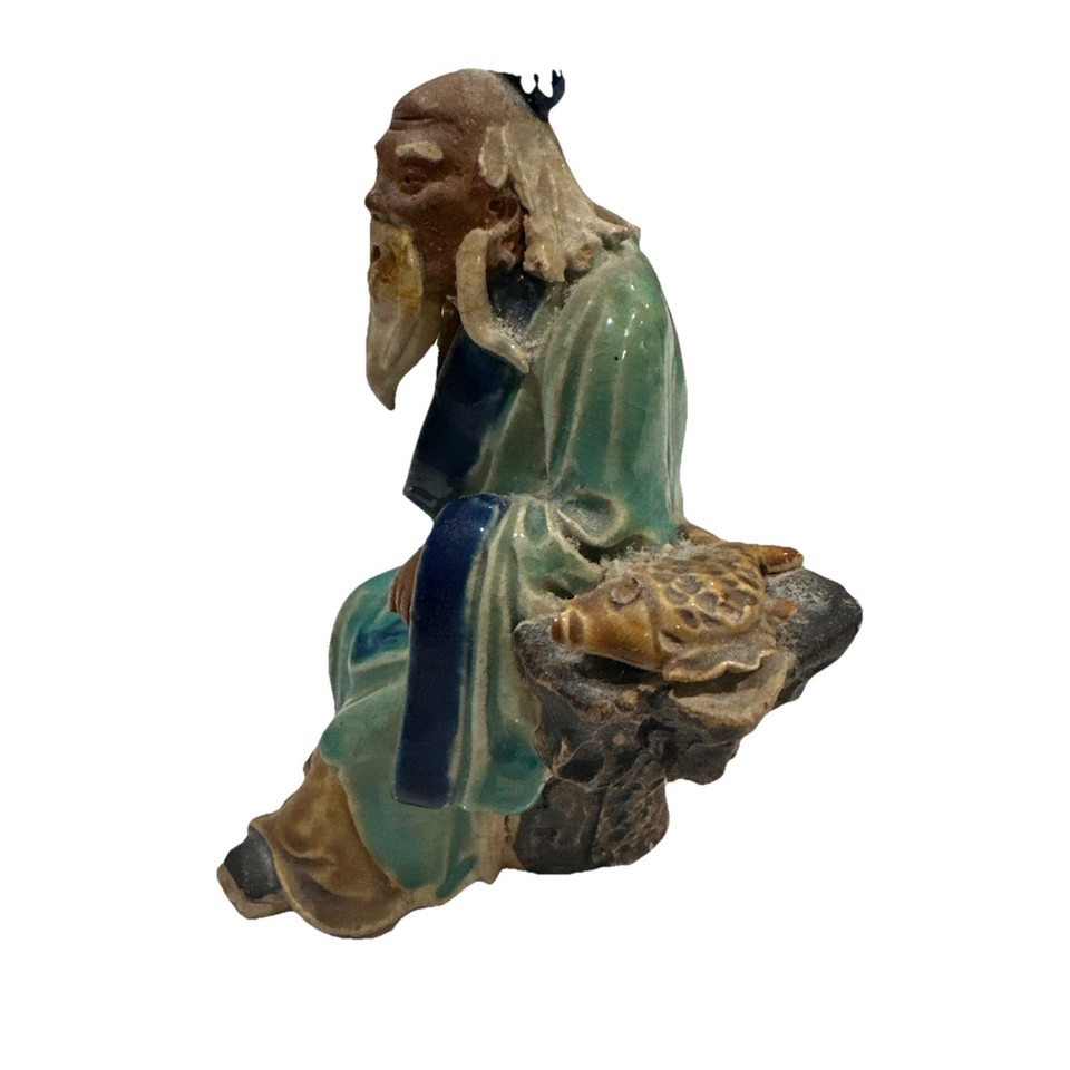 Chinese Shiwan Mudman Figurine Vintage Pottery 4 1/2” | eBay