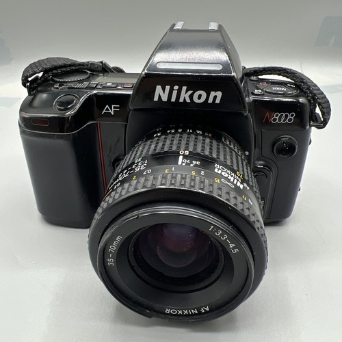 NIKON N8008 Film Camera with NIKKOR 35-70MM f3.3 Zoom Lens Untested FOR ...