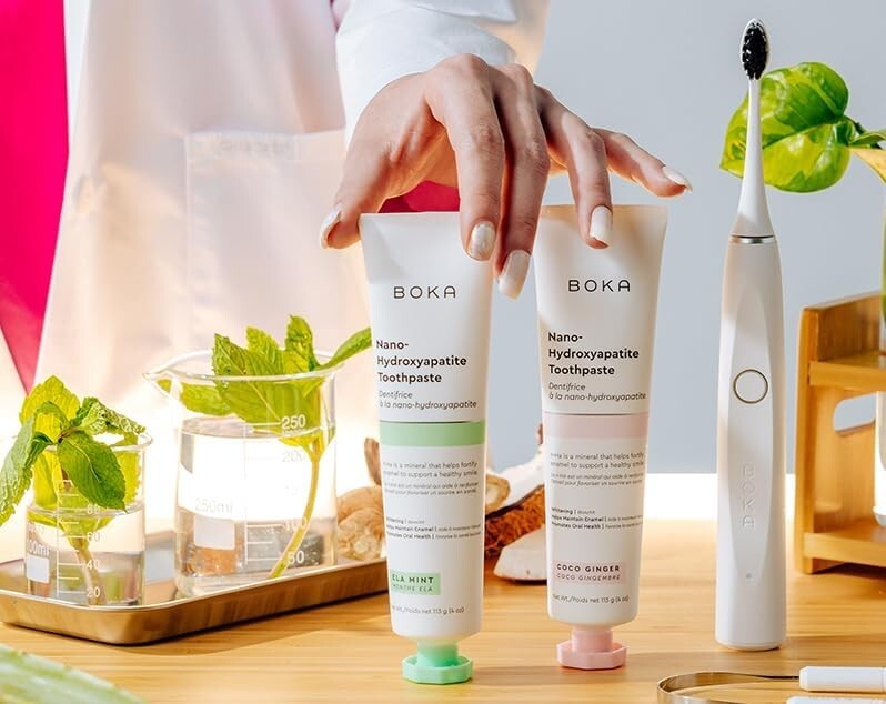Boka Fluoride Free Toothpaste - Nano Hydroxyapatite, Remineralizing ...