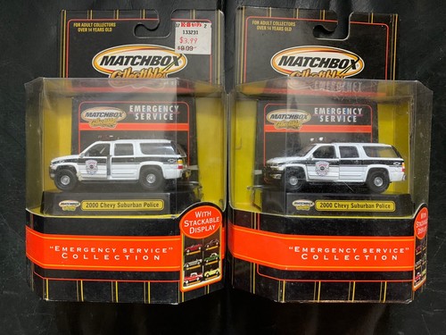 Lot of 2 MATCHBOX Collectibles Emergency Service 2000 Chevy Suburban ...
