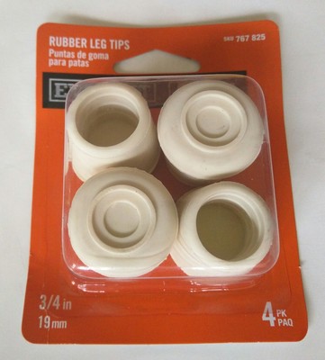 EVERBILT ANTI-SKID RUBBER LEG TIPS 4 PACK FITS 3/4" 19mm LEGS "NEW" | eBay