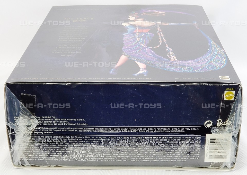 The Tango Barbie Doll Bob Mackie Celebration of Dance Porcelain ...