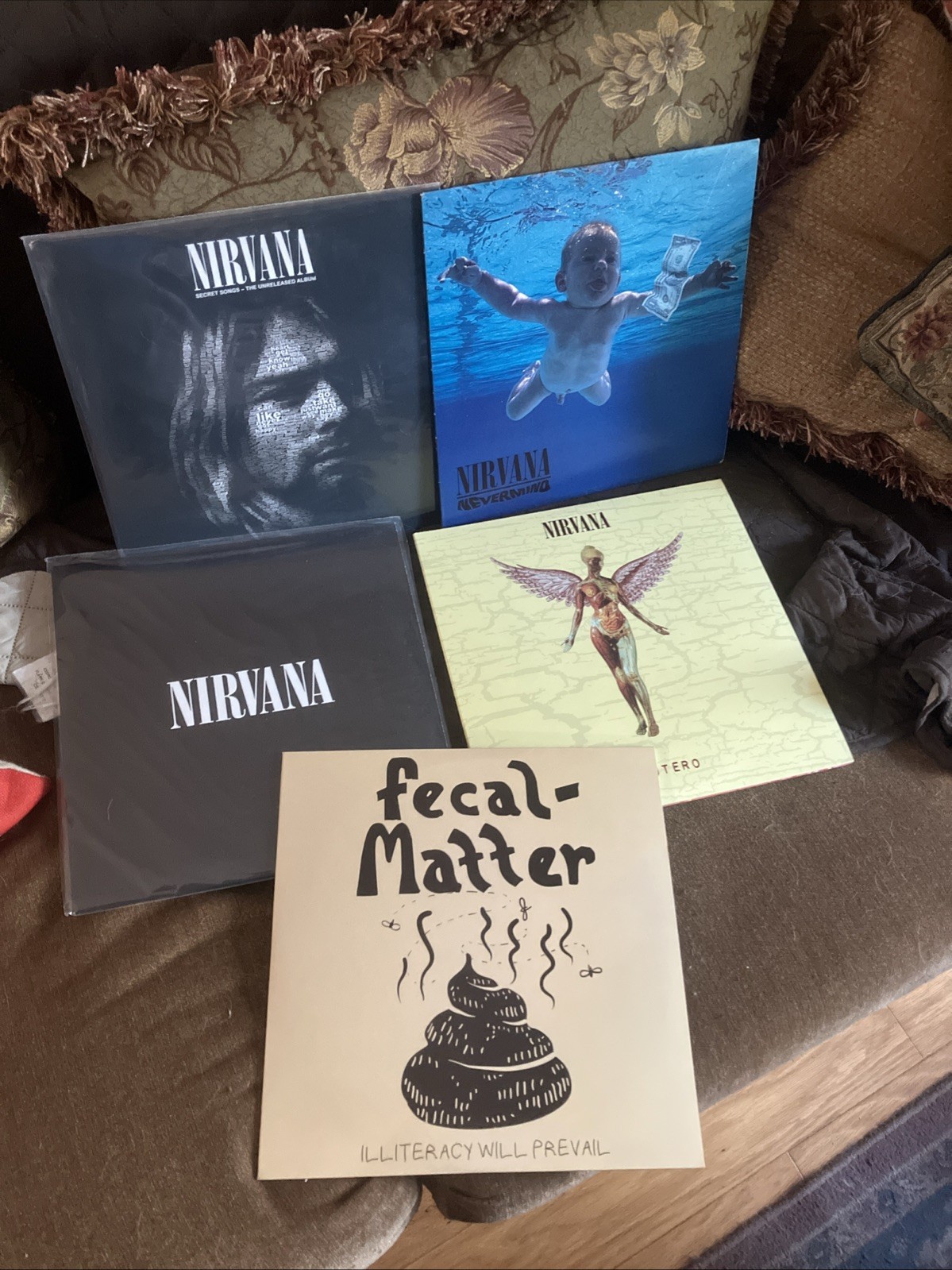 Rare Nirvana Collection Original Nevermind Fecal Matter In Utero Secret Vinyl | eBay