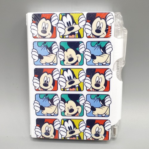 Mickey Mouse Goofy Notepad Pen Disney Stationery Products Notebook New ...