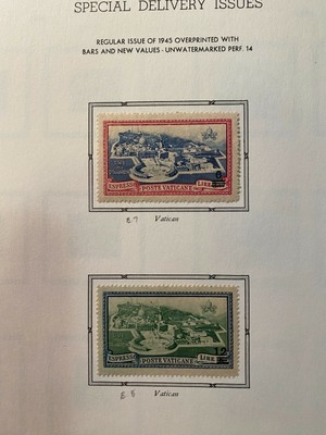 Vatican Stamps - Albums Pages