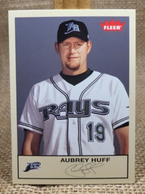 2005 Fleer Aubrey Huff Baseball Card #92 Tampa Bay Devil Rays FREE S&H ...