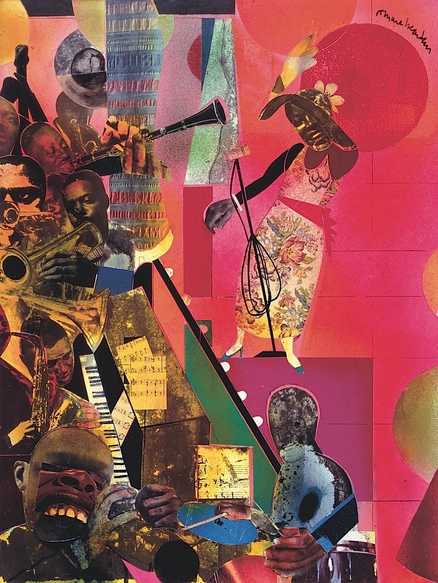 Jazz De Romare Bearden The Blues, 1974 By Romare Bearden Art Print