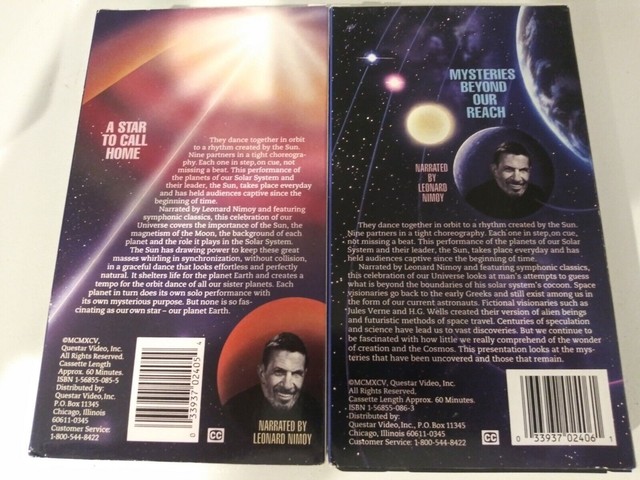 Questar Symphony VHS 2 Narrated by Leonard Nimoy Star to Call Home for ...