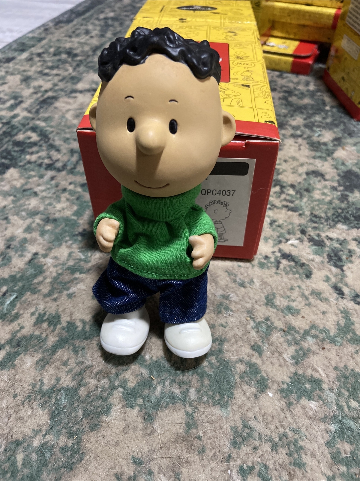 2000 Hallmark Peanuts Gallery Poseable Franklin Figurine COA 1st ...