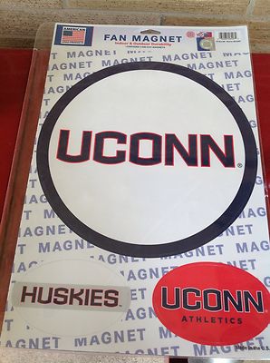 3 pack die-cut University Of Connecticut Huskies Car Magnets | eBay