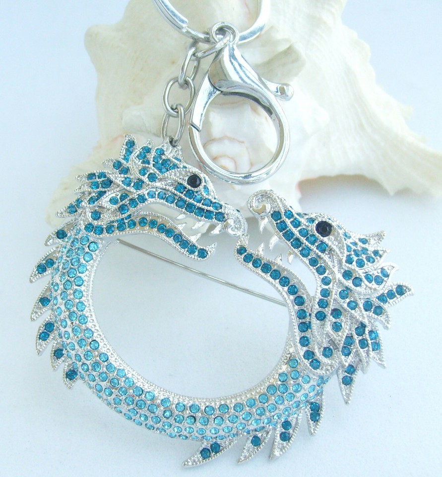 Unique Austrian Crystal Chinese Dragon Keychain Pendant 05007 | eBay