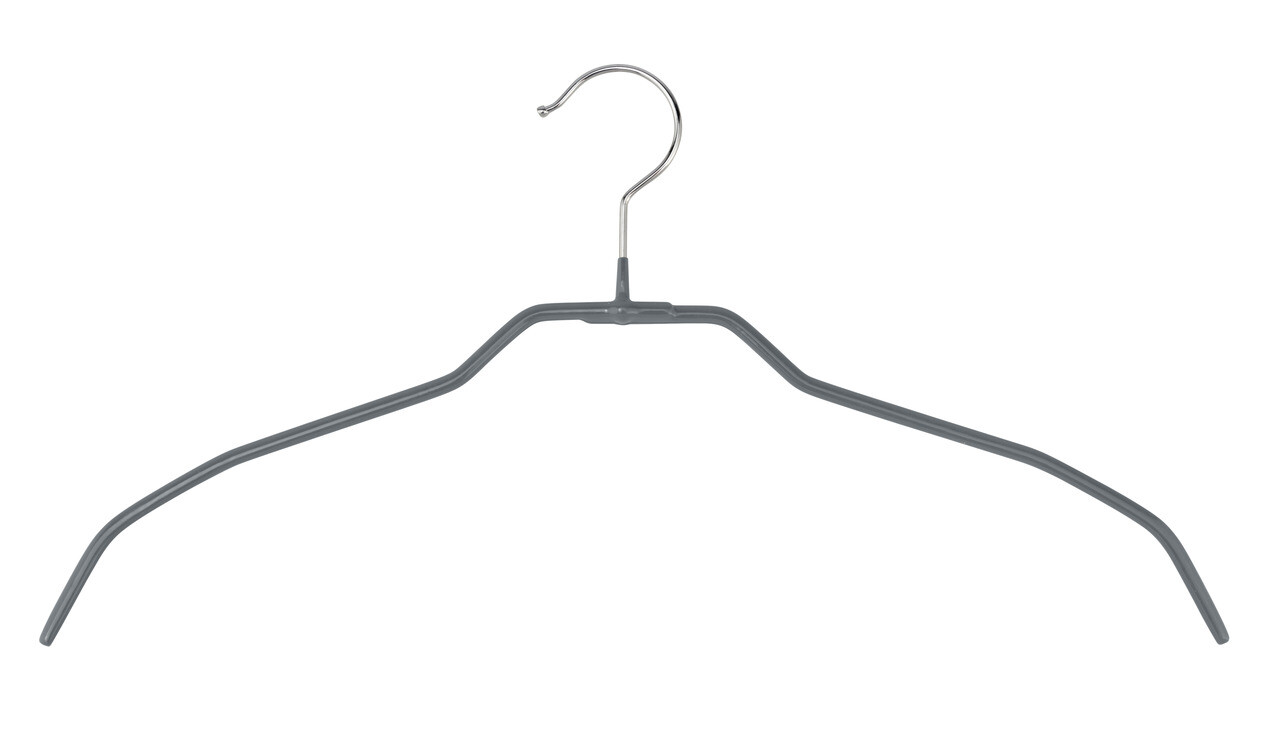 WENKO Kleiderbügel 20er Set gummiert Anti Rutsch Bügel Metall ...