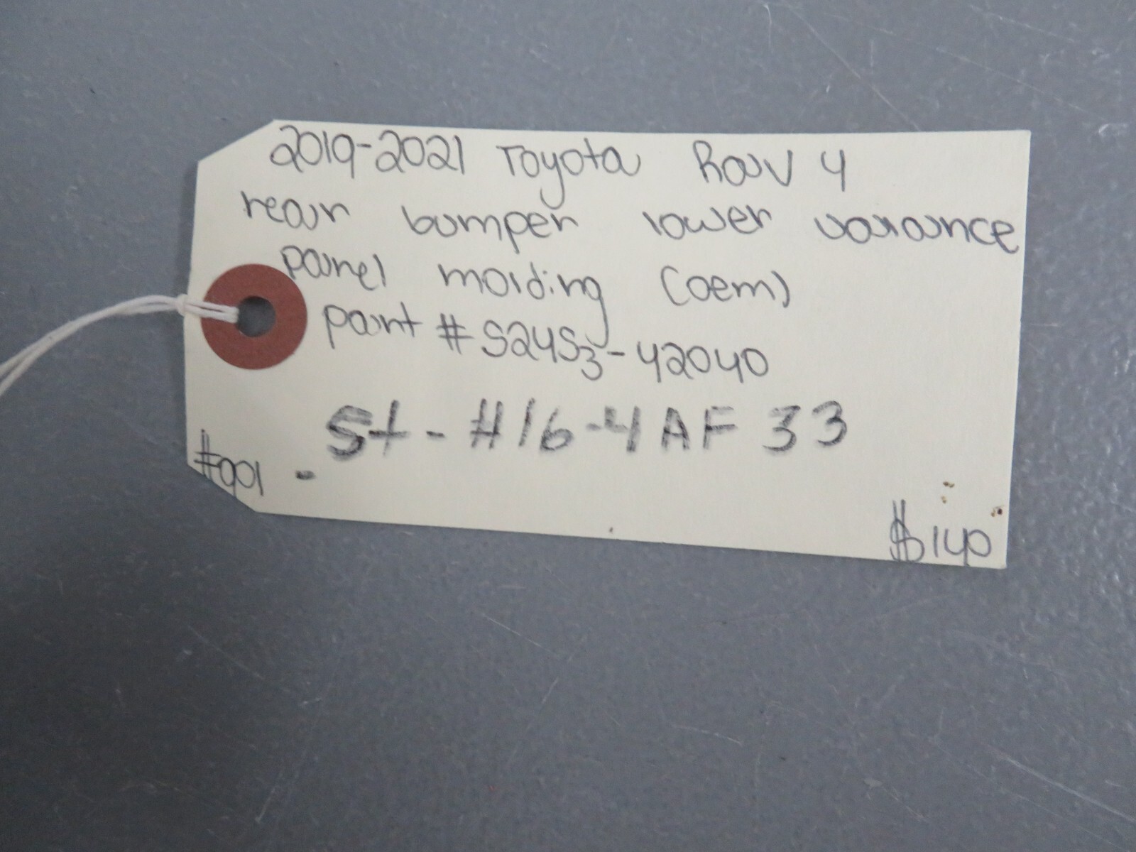 2019 2020 2021 TOYOTA RAV4 REAR BUMPER LOWER VALANCE PANEL MOLDING | eBay