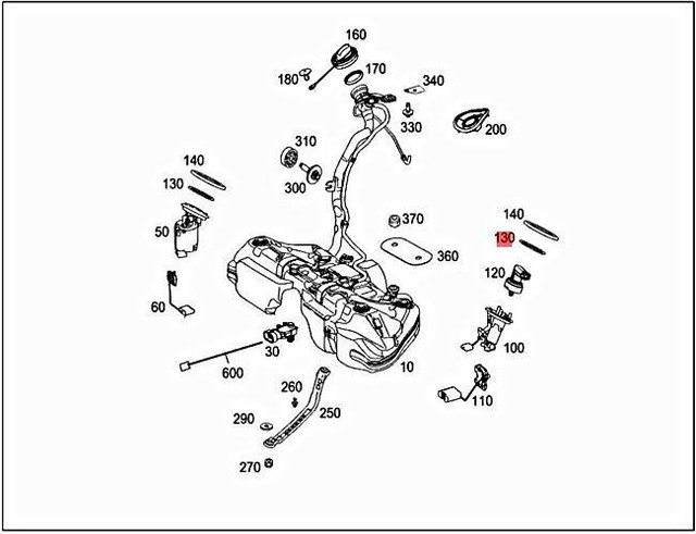 Genuine Mercedes-Benz Fuel Pump Assembly Seal 0259971845 OEM for sale ...