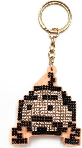 Tamagotchi Rhinestone Keychain Oyajicchi Mascot Game Character New JP ...