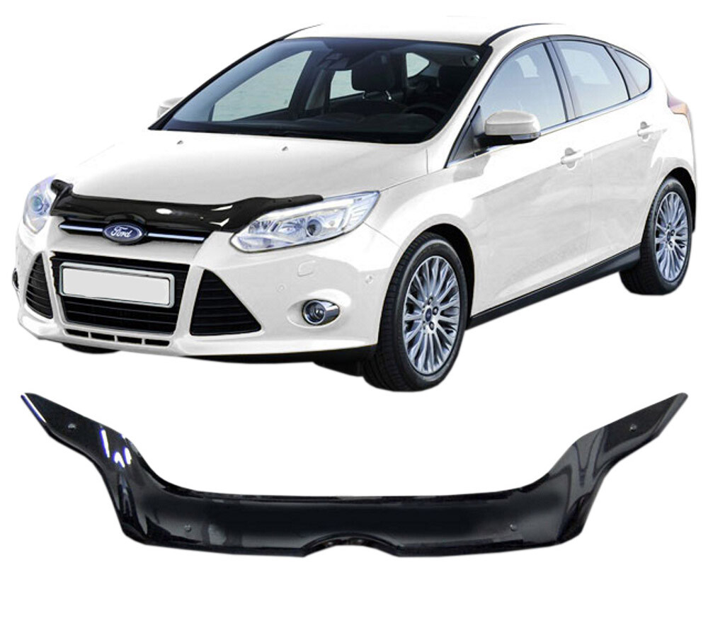 Hood Deflector Bonnet Guard Protector For Ford Focus Mk3 2010-2014 ...