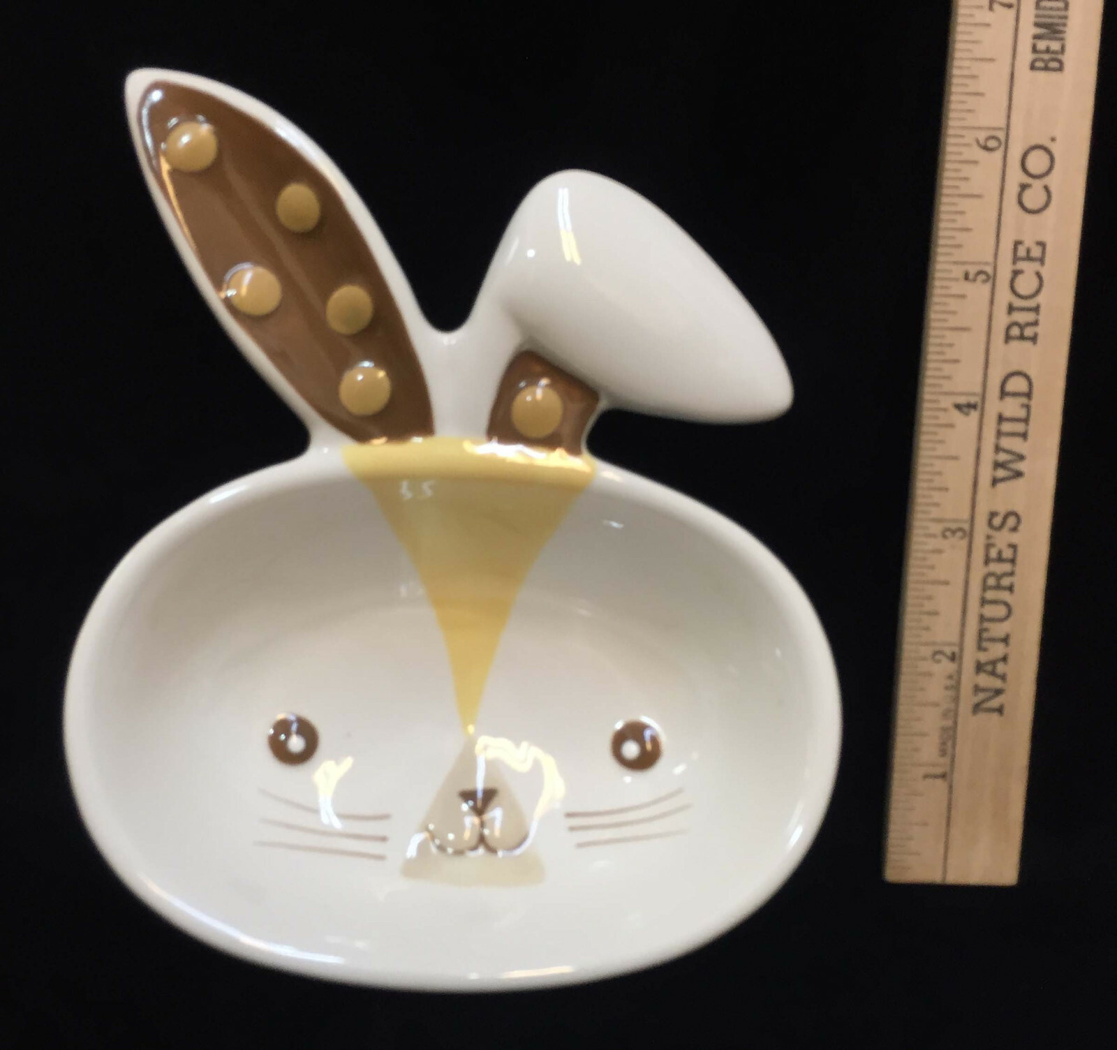 Happy Easter Welcome Sign Wall Hanging & Candy Dish Bowl Bunny Rabbit ...