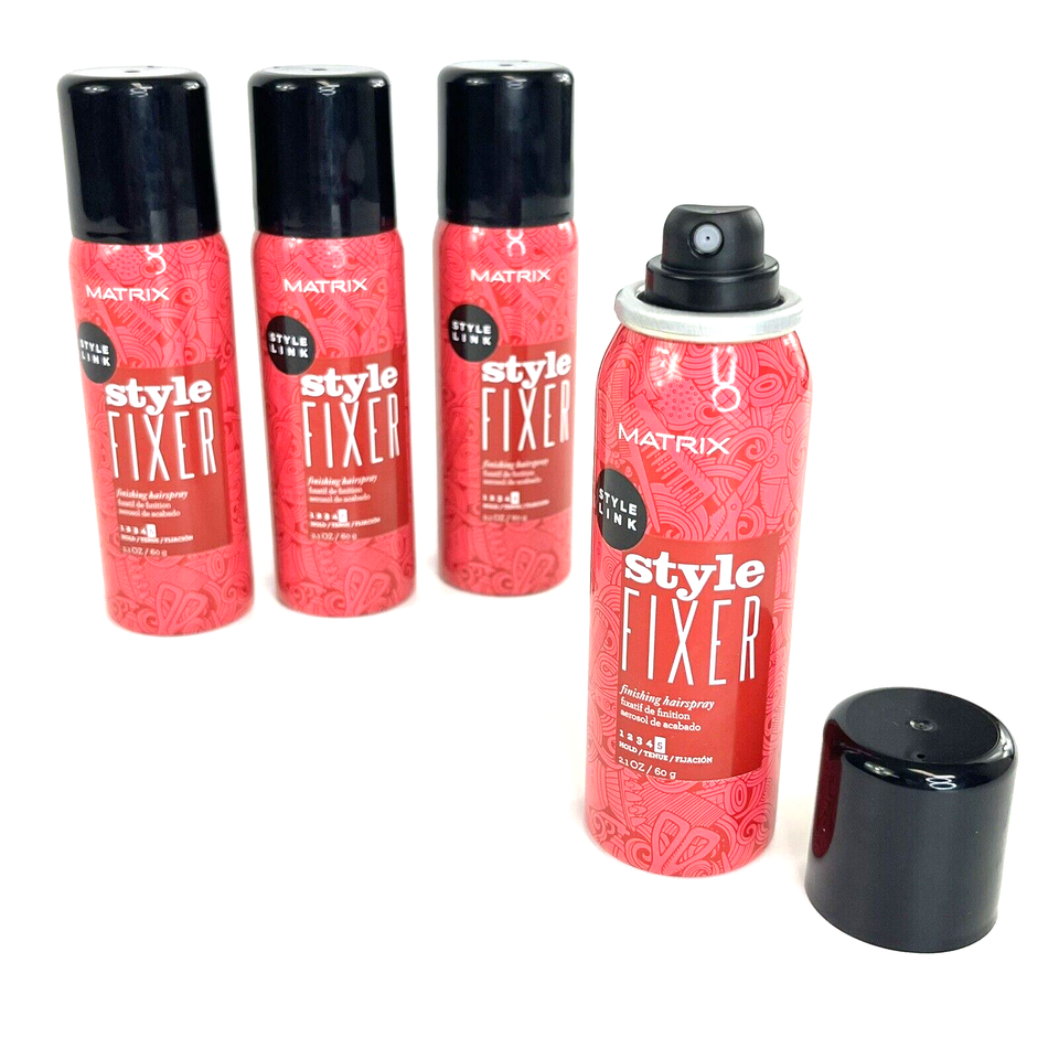 Matrix Style Link Style Fixer Finishing Hairspray 2.1 oz 4 PACK Travel ...