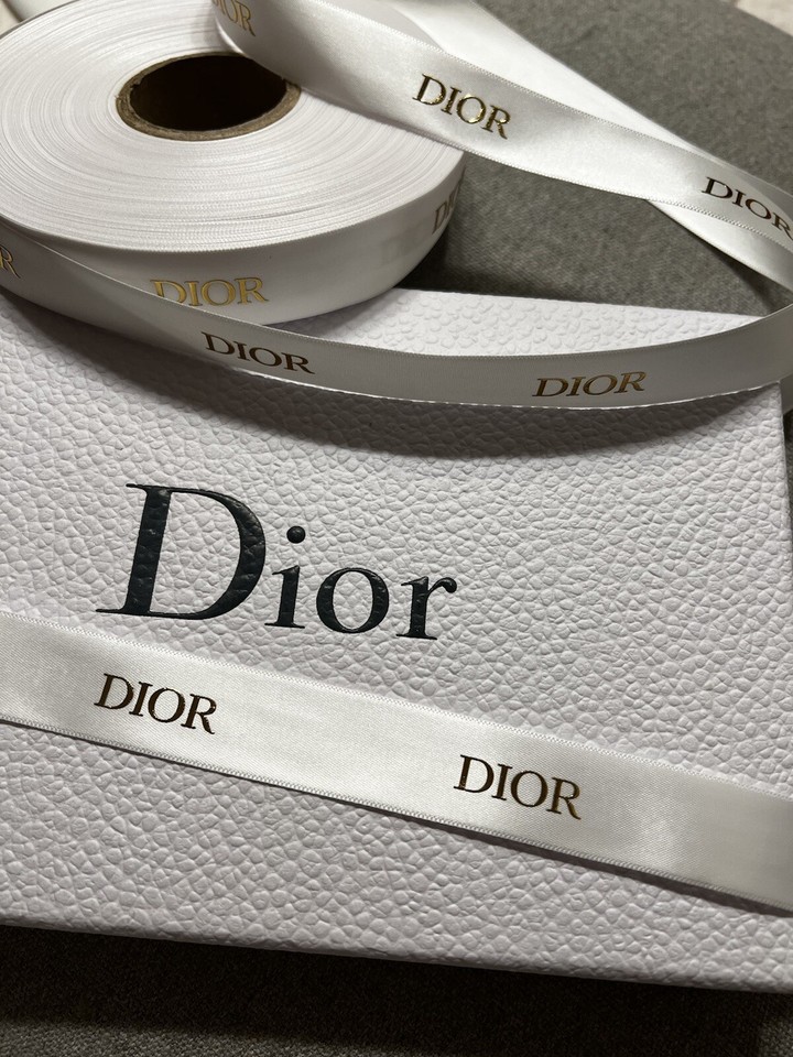 CHRISTIAN DIOR Ribbon White Wide: 2CM Length (6.5 feet) DIY By 2⃣️ yard ...