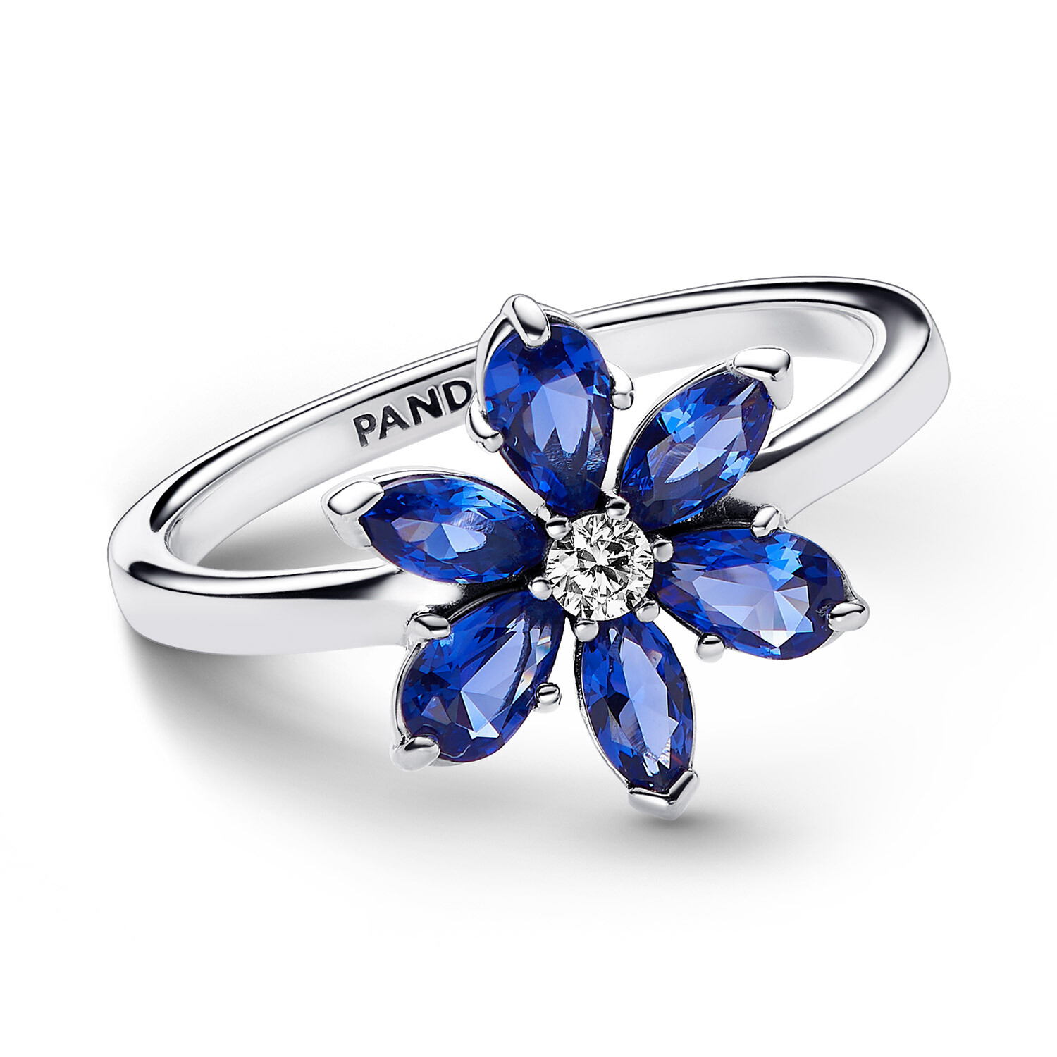PANDORA Schmuck Damen-Ring Funkelndes Herbarium Blau 193000C01 | eBay UK
