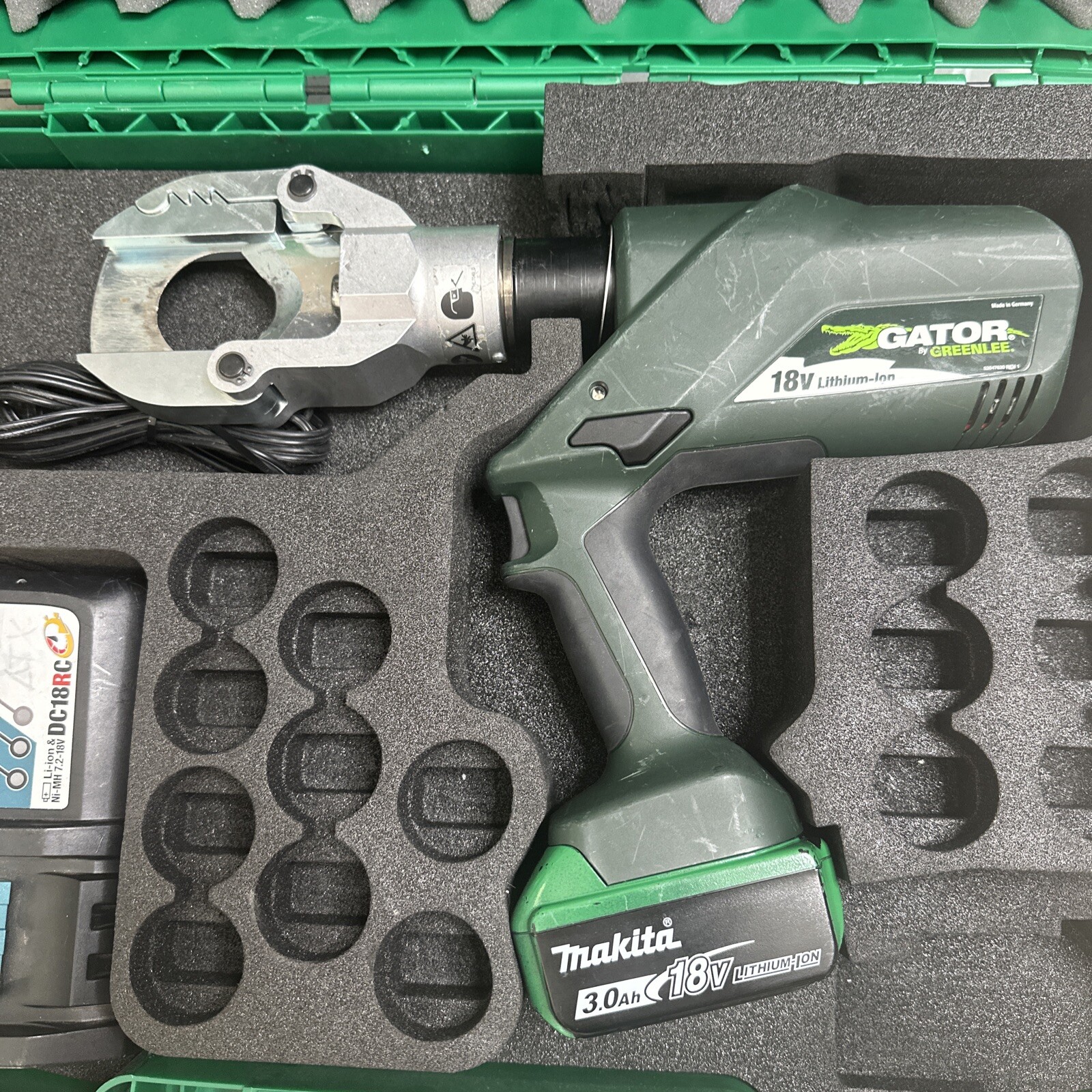 Gator by Greenlee ESG50L Battery Cable Cutter 2 18vbatt Charger 1 Extra ...