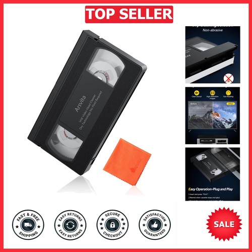 Compact VCR Head Cleaning Tape - Quick Dry Solution for Optimal ...