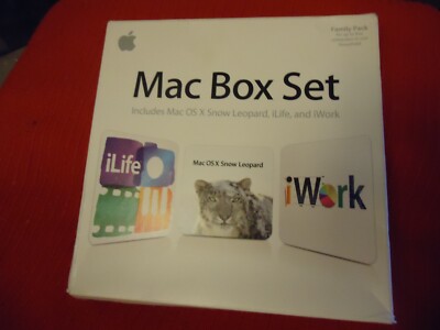 APPLE MAC BOX SET (MAC OS X SNOW LEOPARD, ILIFE, IWORK) | eBay