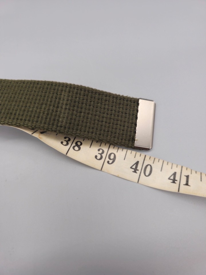 BSA Boy Scouts Green 40” Canvas Belt (Up to 32” Waist) Gunmetal Buckle ...