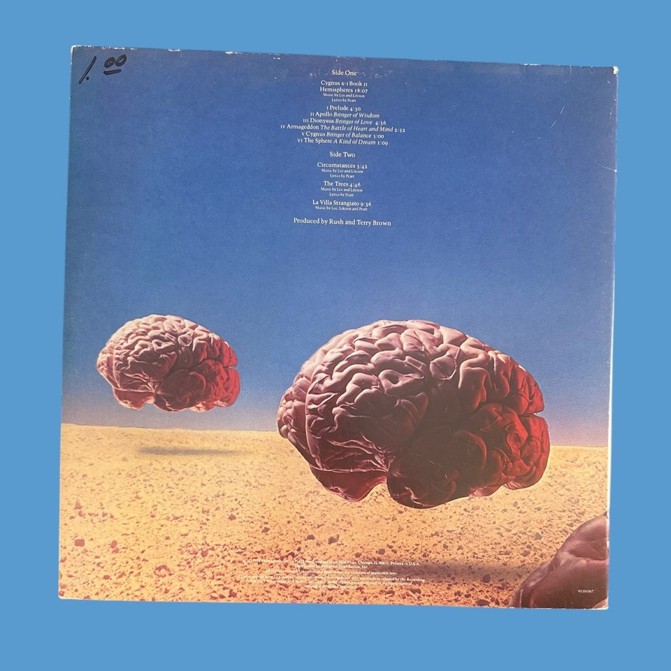 RUSH Hemispheres LP 1978 Mercury Progressive Rock NM/VG/VG+ US Vinyl | eBay