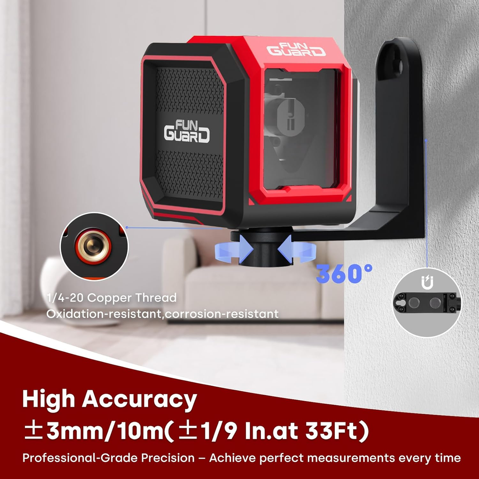 Laser Level with Self-Leveling& Manual Mode Horizontal and Vertical ...