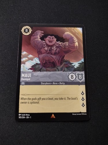 Maui Demigod 185/204 Non-Foil Rare NM Disney Lorcana TCG | eBay