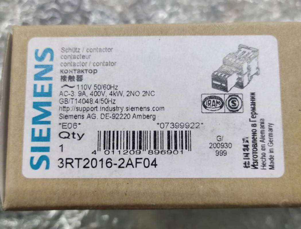 1pcs SIEMENS Contactor 3RT2016-2AF04 | eBay