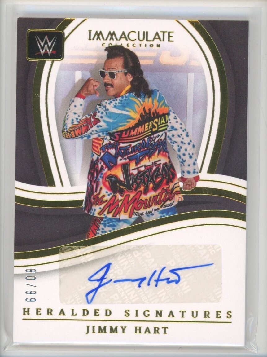 2023 PANINI IMMACULATE WWE HERALDED SIGNATURES AUTO JIMMY HART /99 | eBay