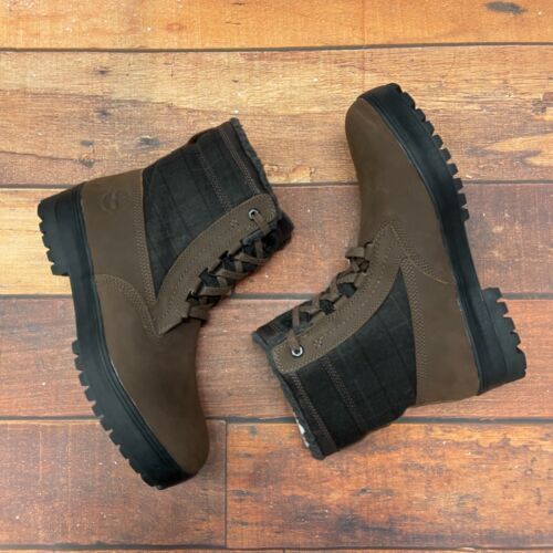 Timberland Men's Spruce Mountain Waterproof Warm Lined Brown Snow Boots ...