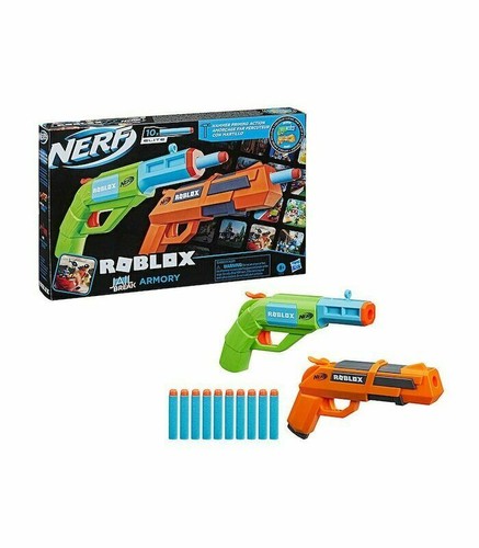 NERF Roblox Jailbreak Armory 2 Dart-firing Blasters Pack Hammer Action ...