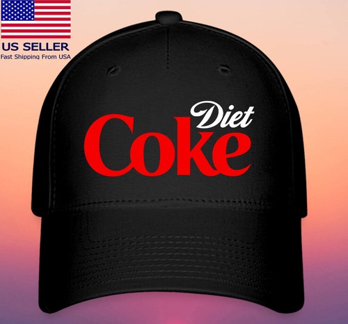 DIET COKE Soda Soft Drink Black Hat Baseball Cap Size S/M & L/XL | eBay