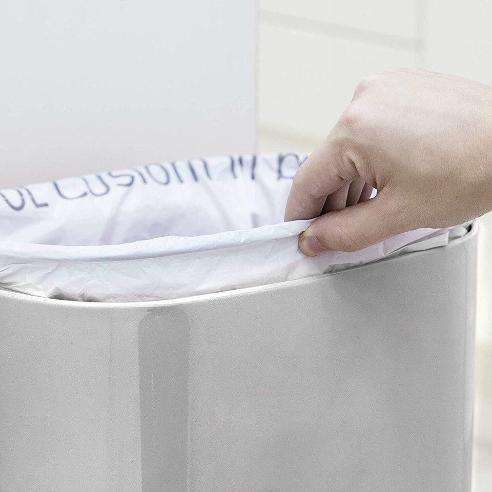 Kitchen S/S Steel Silver Black Square Sensor Waste Dust Bin 40L, 50L ...