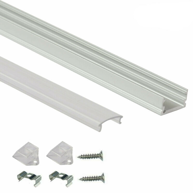 6/12Packs LED Strip Light Channel 1M each Aluminum Profile Channel ...