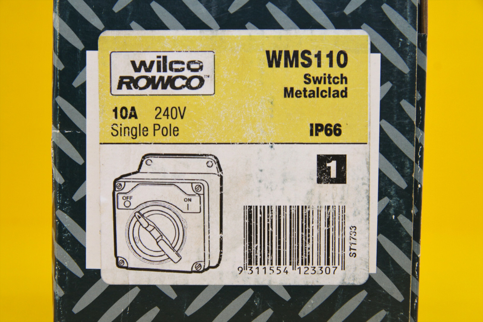 Wilco WMS110 Weatherproof Isolation Switch Metalclad 1 Pole 10A 240VAC ...