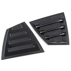 Carbon Style Rear Window Louvers Shutter Cover Trim For Subaru WRX STi ...