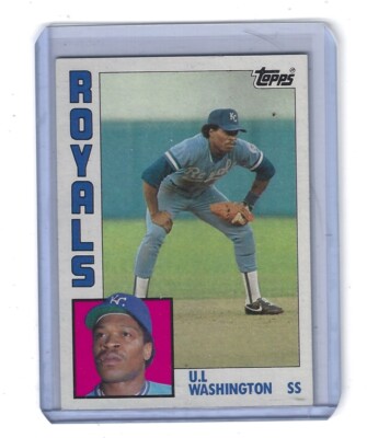 U. L. WASHINGTON 1984 Topps Baseball Card #294;NM; Royals | eBay